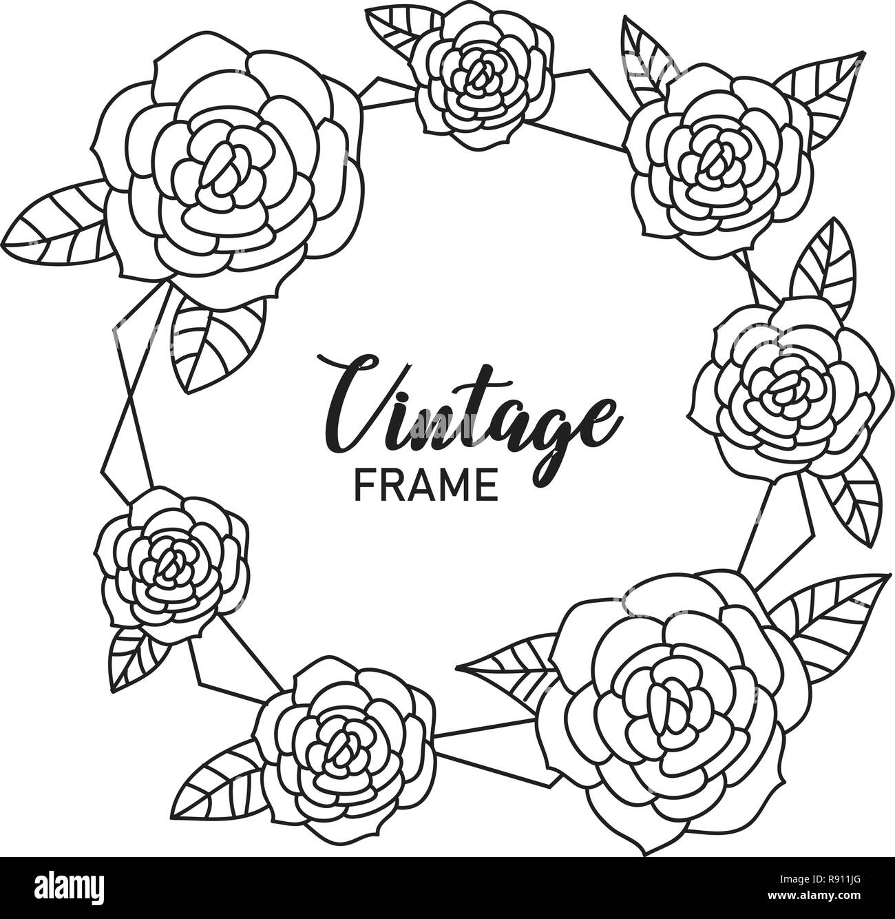 Hand drawn templates Black and White Stock Photos & Images - Alamy