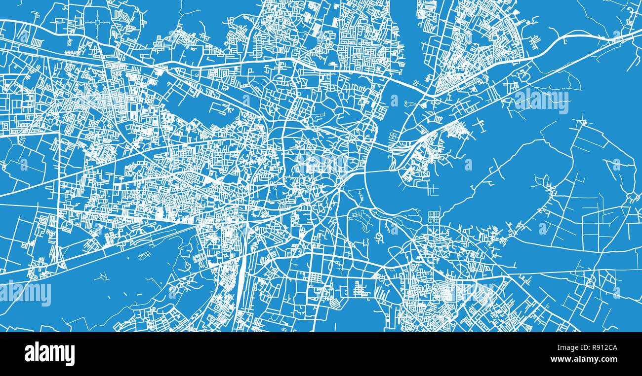 Urban vector city map of Agra, India Stock Vector Image & Art - Alamy