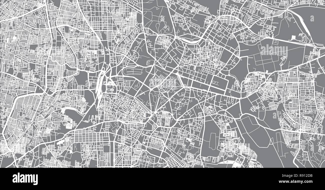 Bangalore india city map hi-res stock photography and images - Alamy