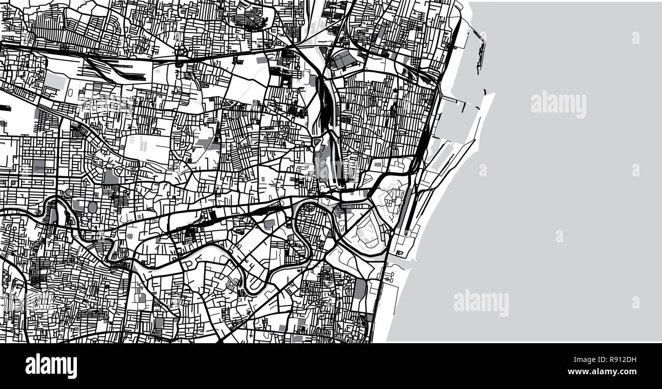 Map of chennai hi-res stock photography and images - Alamy