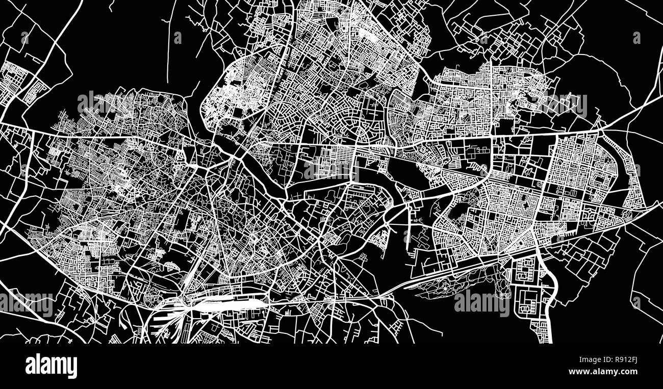 Urban vector city map of Lucknow, India Stock Vector Image & Art - Alamy