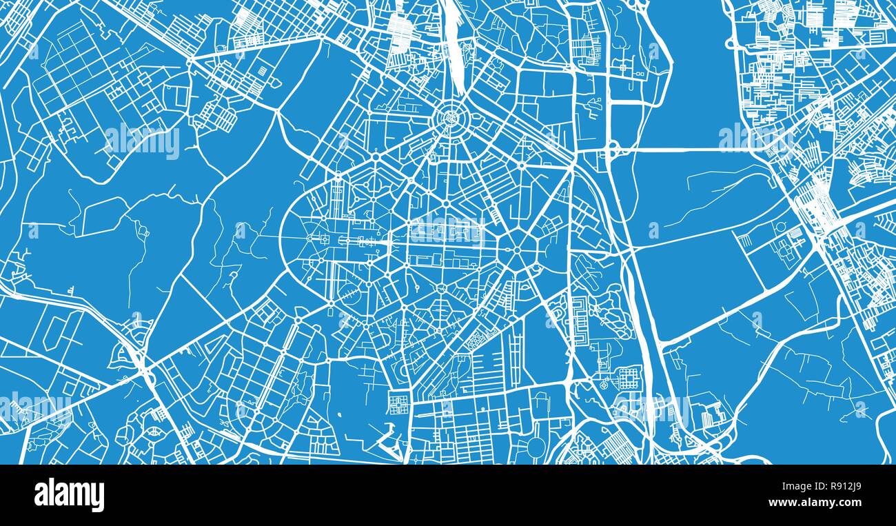 Urban vector city map of New Delhi, India Stock Vector Image & Art - Alamy