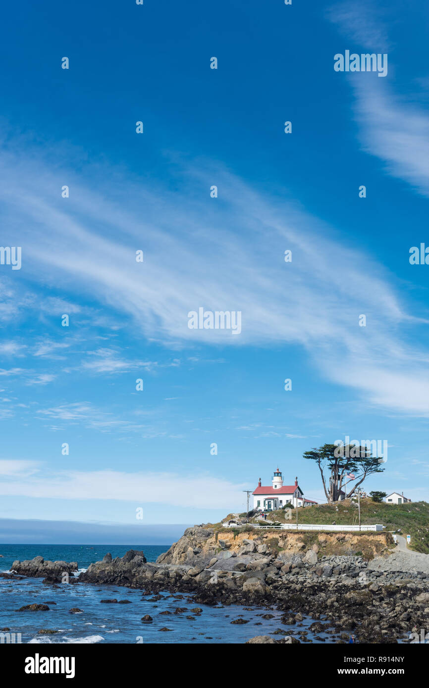 Battery Point Lighthouse in Crescent City California Stock Photo - Alamy