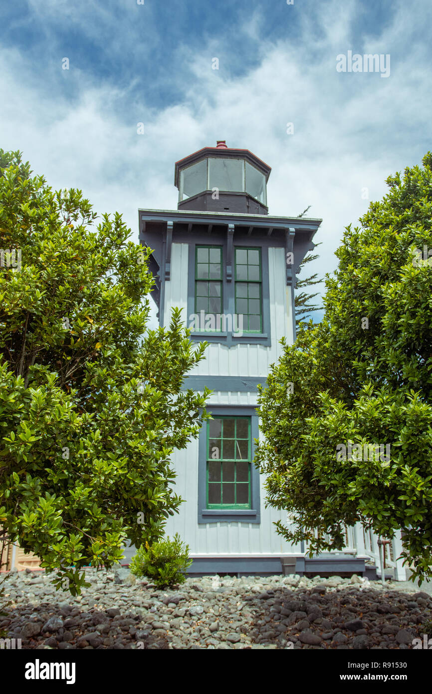 Table Bluff Lighthouse in Eureka California along the Pacific Ocean ...