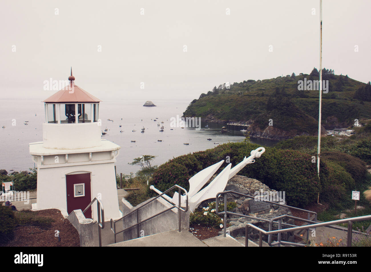 Trinidad Head Lighthouse in Trinidad California near the Pacific Ocean ...