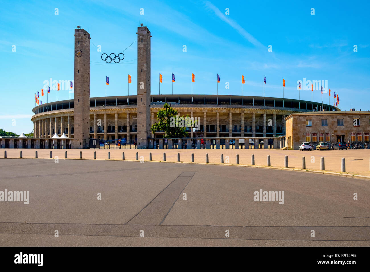 Berlin, Berlin state / Germany - 2018/07/31: Exterior of the historic ...