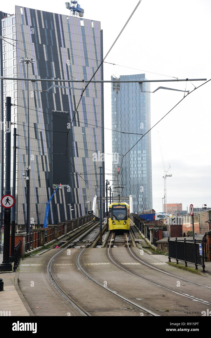 Manchester tramway hi-res stock photography and images - Alamy