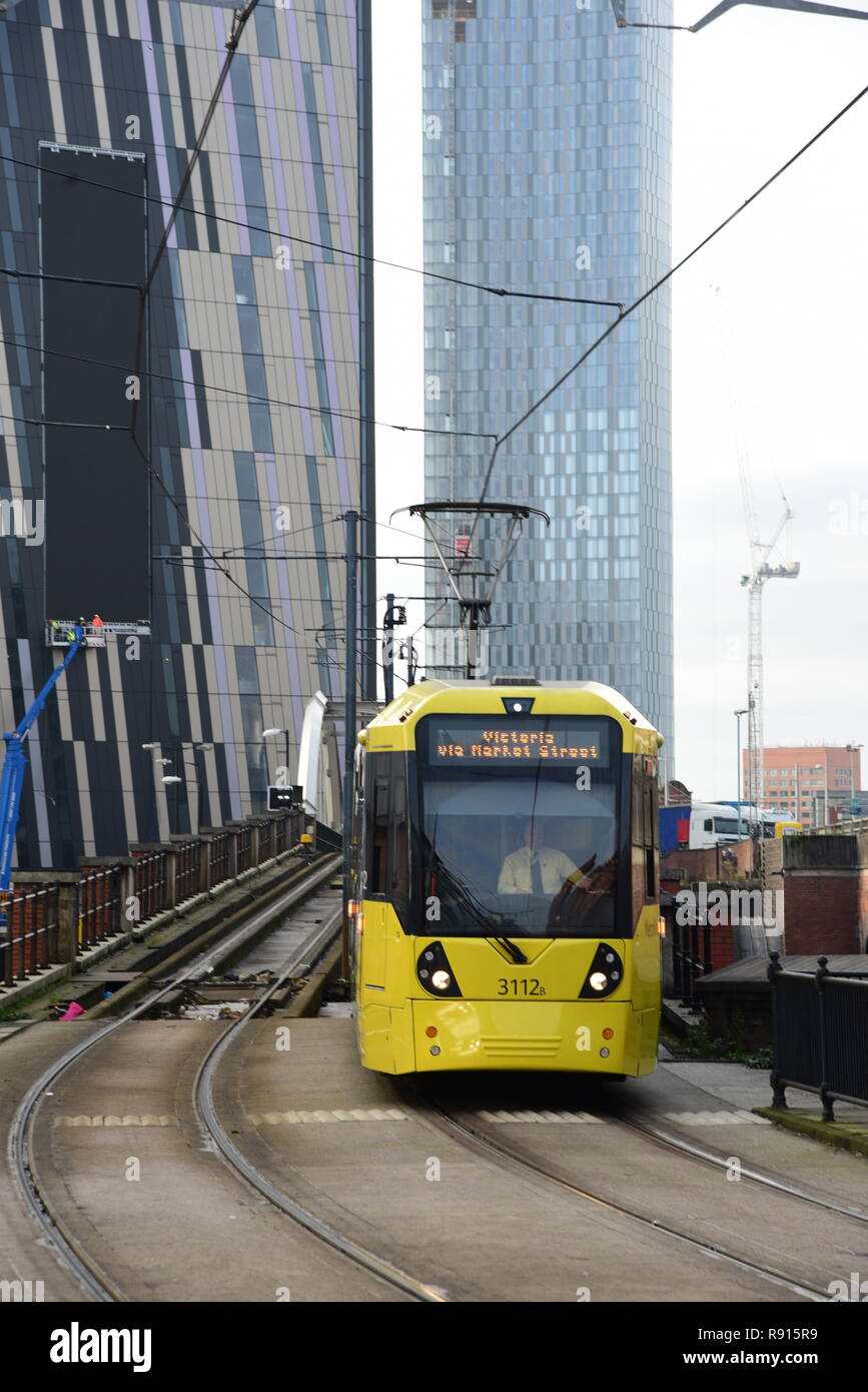 Manchester tramway hi-res stock photography and images - Alamy