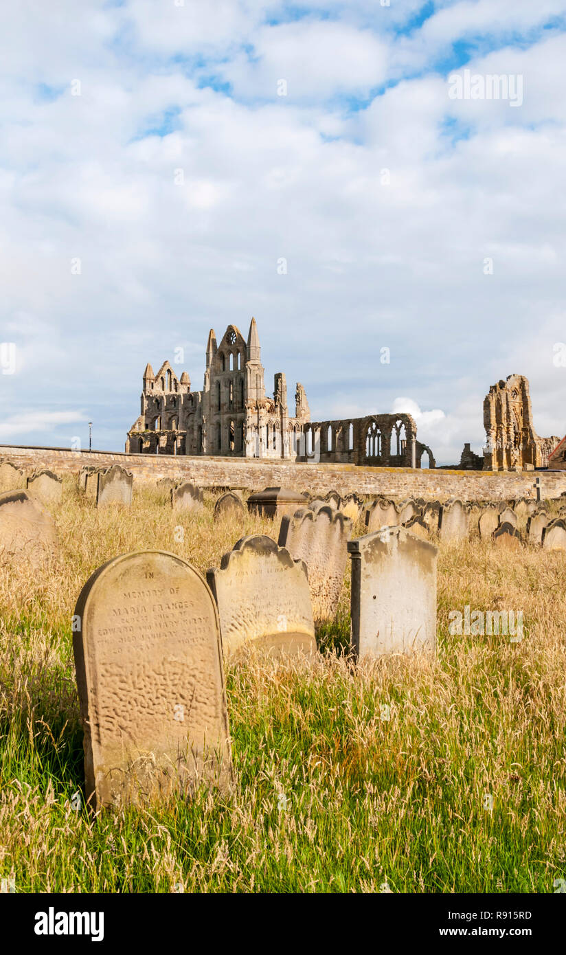 Whitby abbey tourist hi-res stock photography and images - Alamy