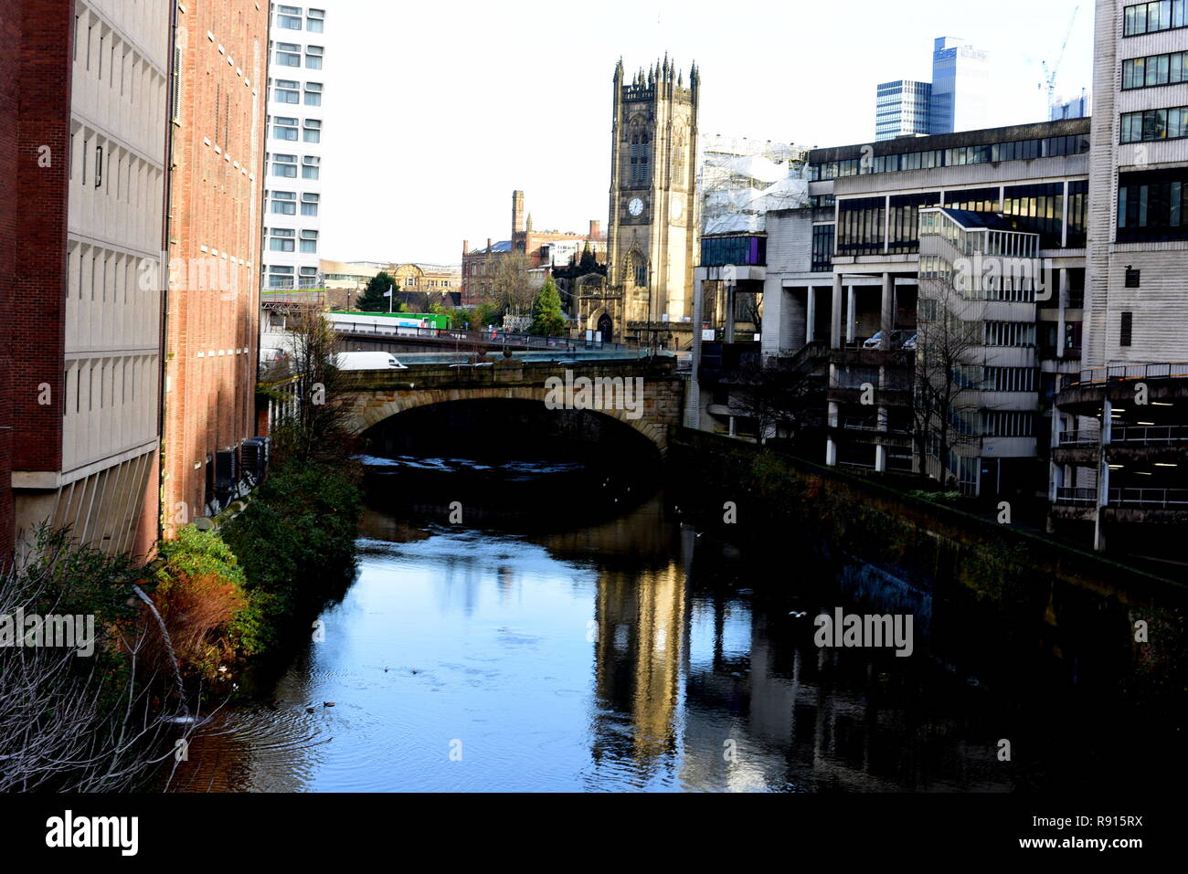 Blackfriars bridge river irwell manchester hi-res stock photography and ...