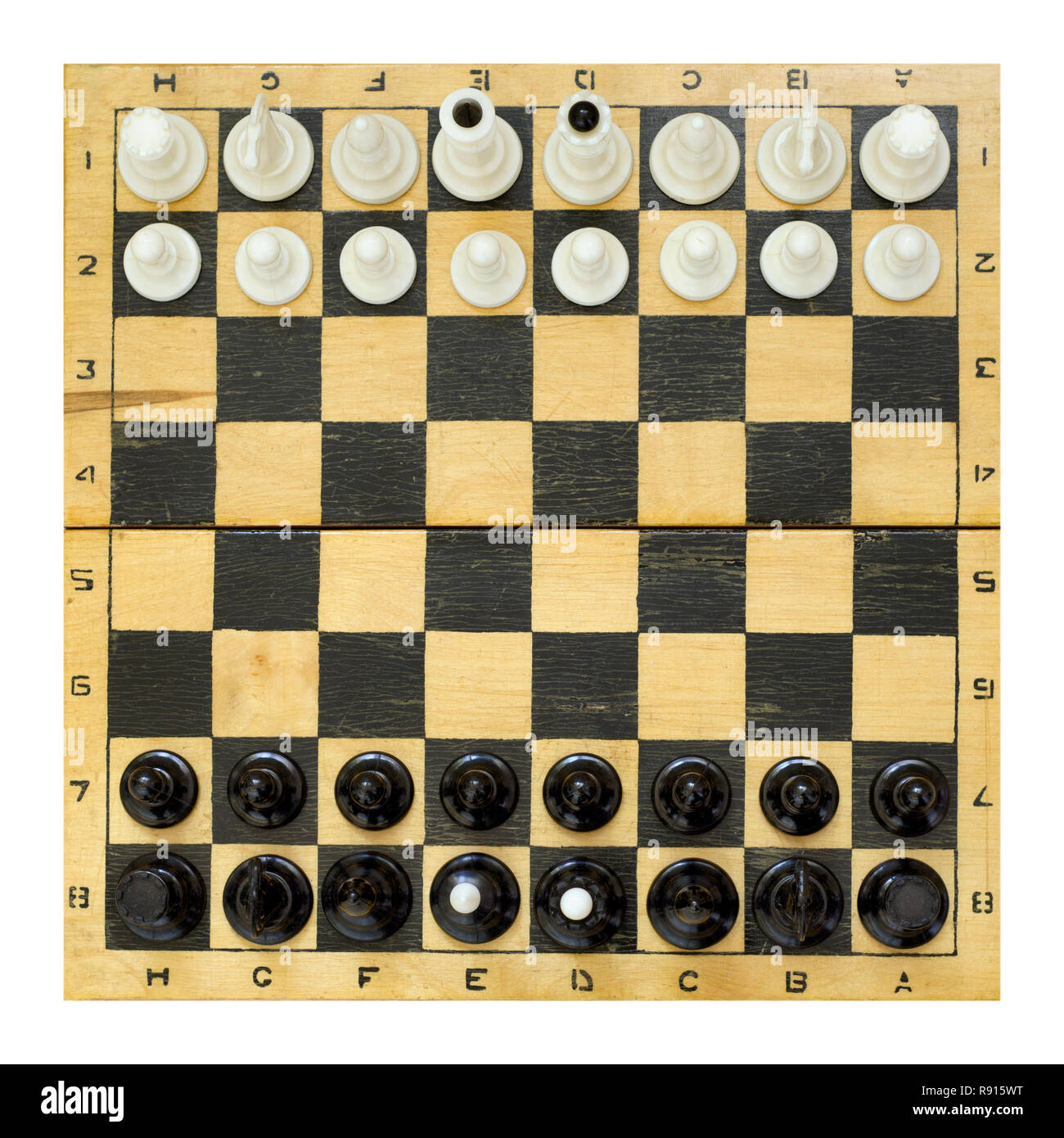 chess board isolated on a white background Stock Photo - Alamy