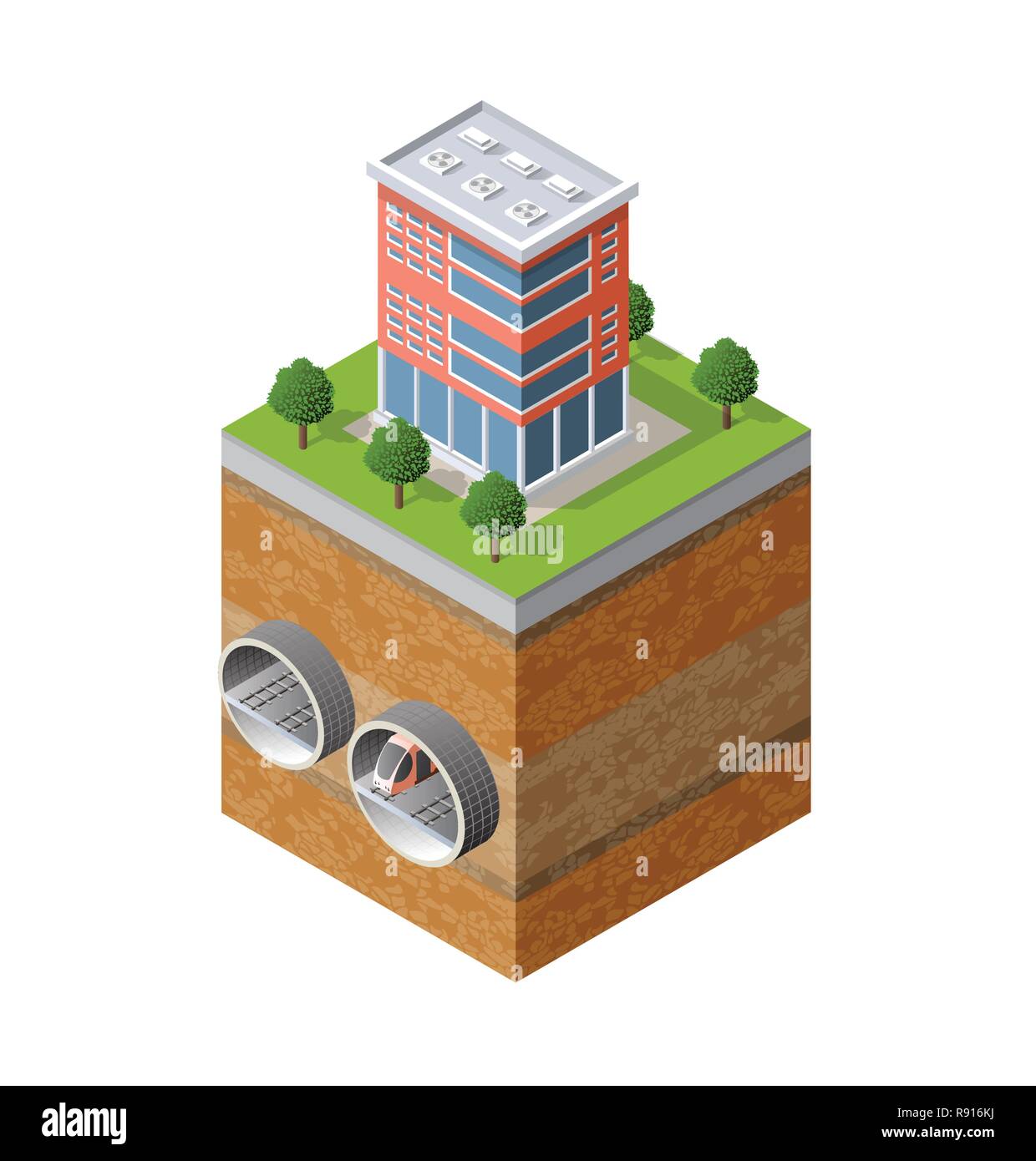 City underground urban transport of elements architecture, home ...