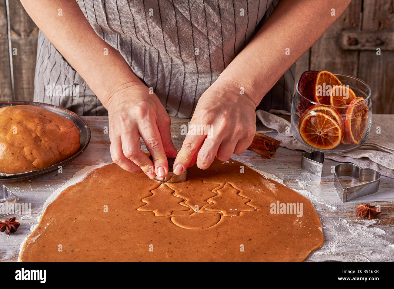 Bakery dough hands hi-res stock photography and images - Alamy