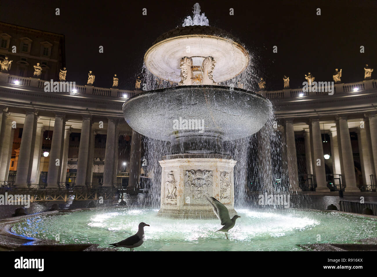 The so-called ancient fountain is one of two twin fountains placed in ...