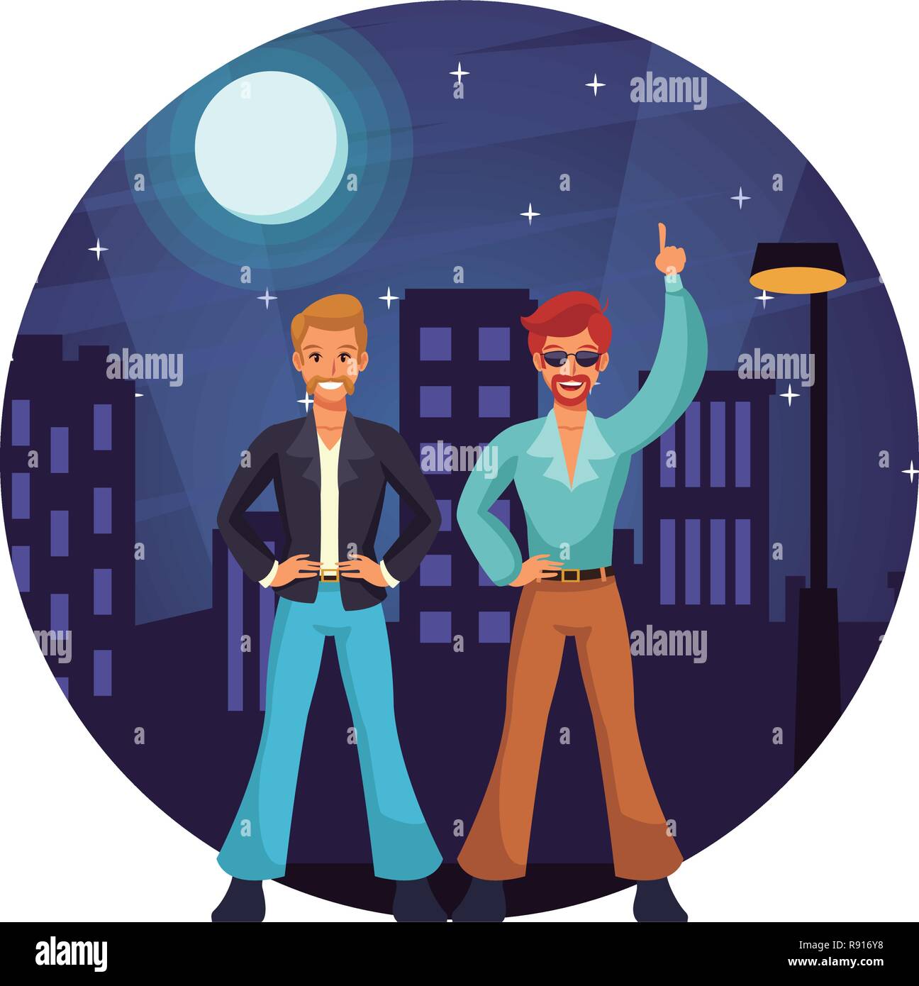Disco people cartoon Stock Vector Image & Art - Alamy