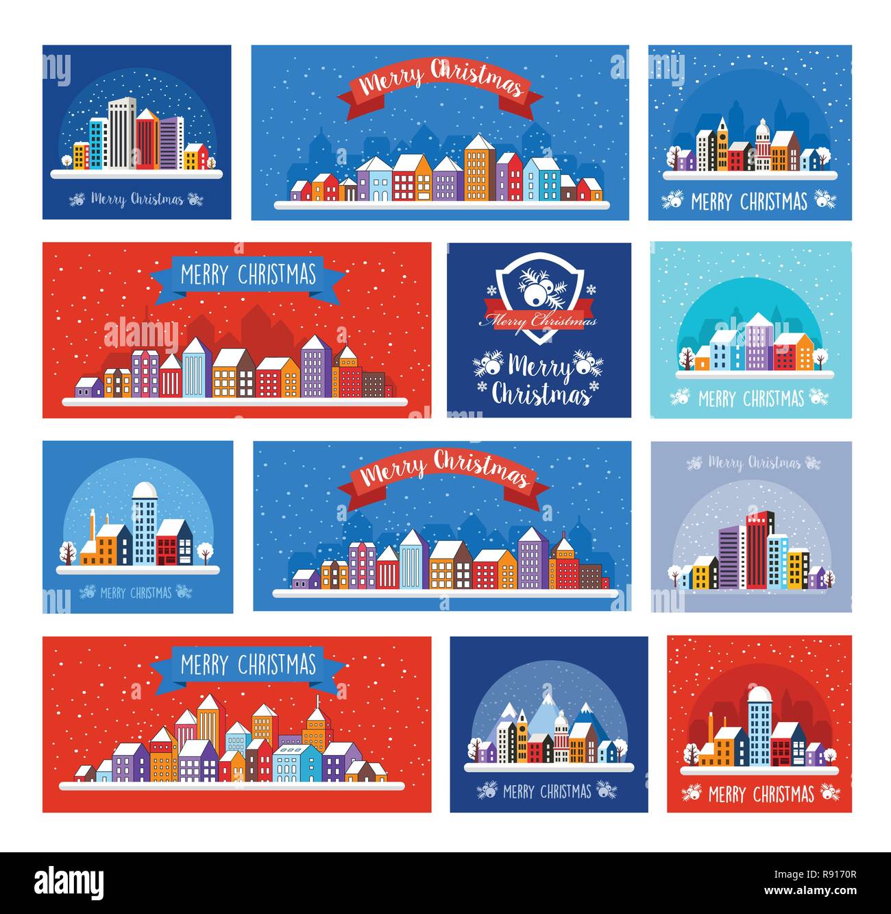 Winter social scene Stock Vector Images - Alamy