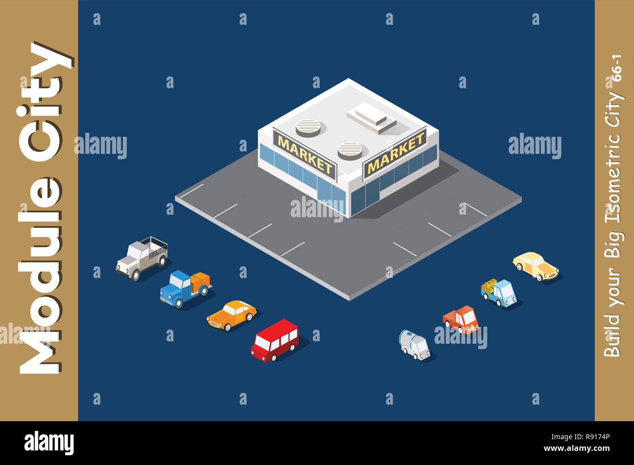 Flat isometric map, landscape city, building skyscraper, picture of the ...