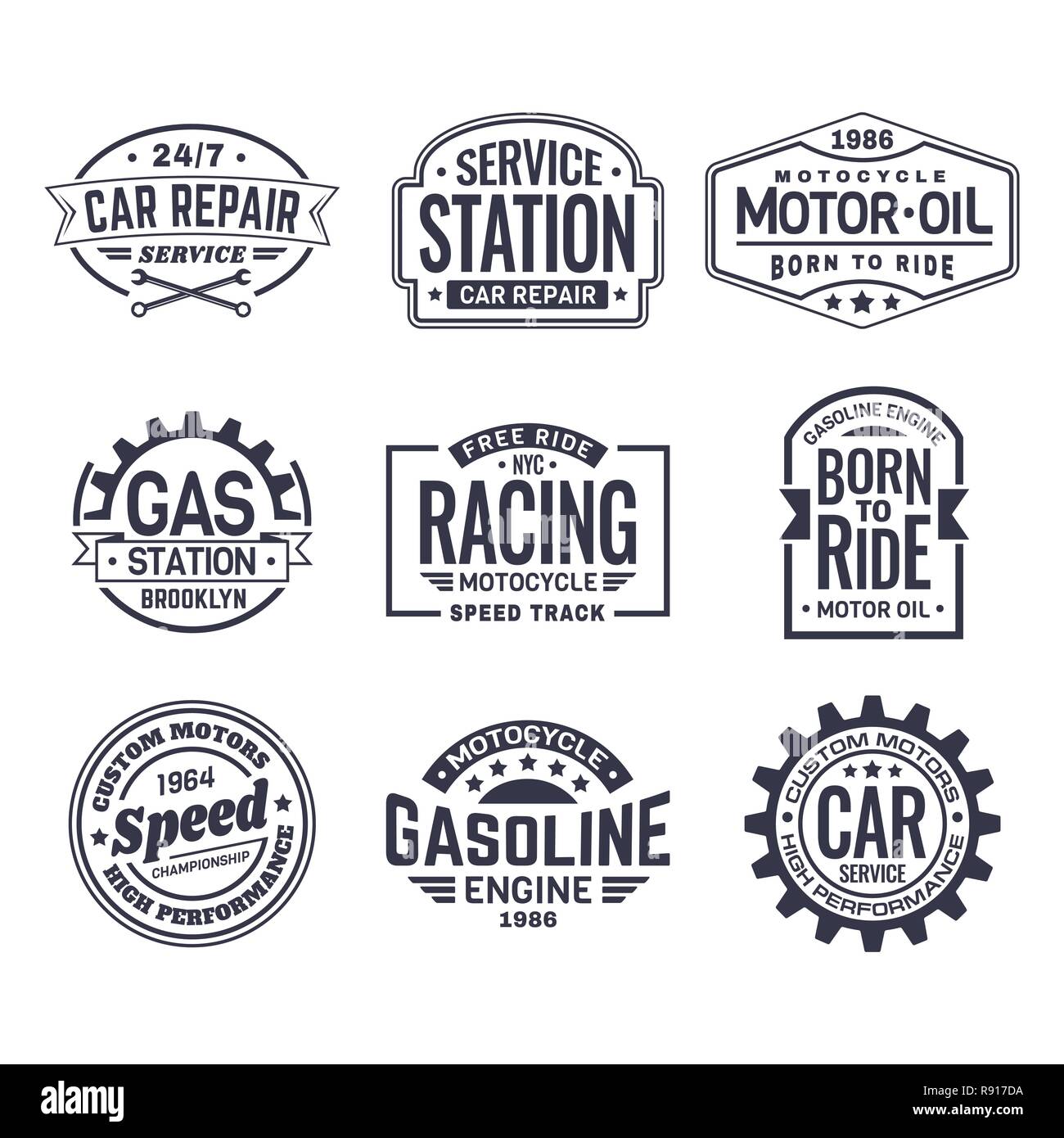 Old gas station sign Cut Out Stock Images & Pictures - Alamy