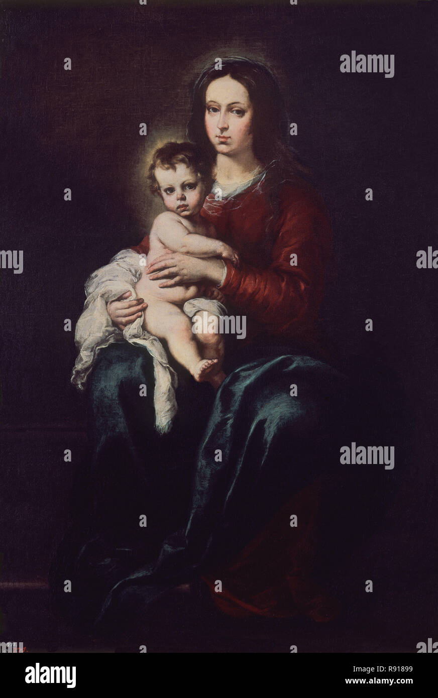 'The Virgin and Child', 1655-1660, Oil on canvas, 151 cm x 103 cm ...