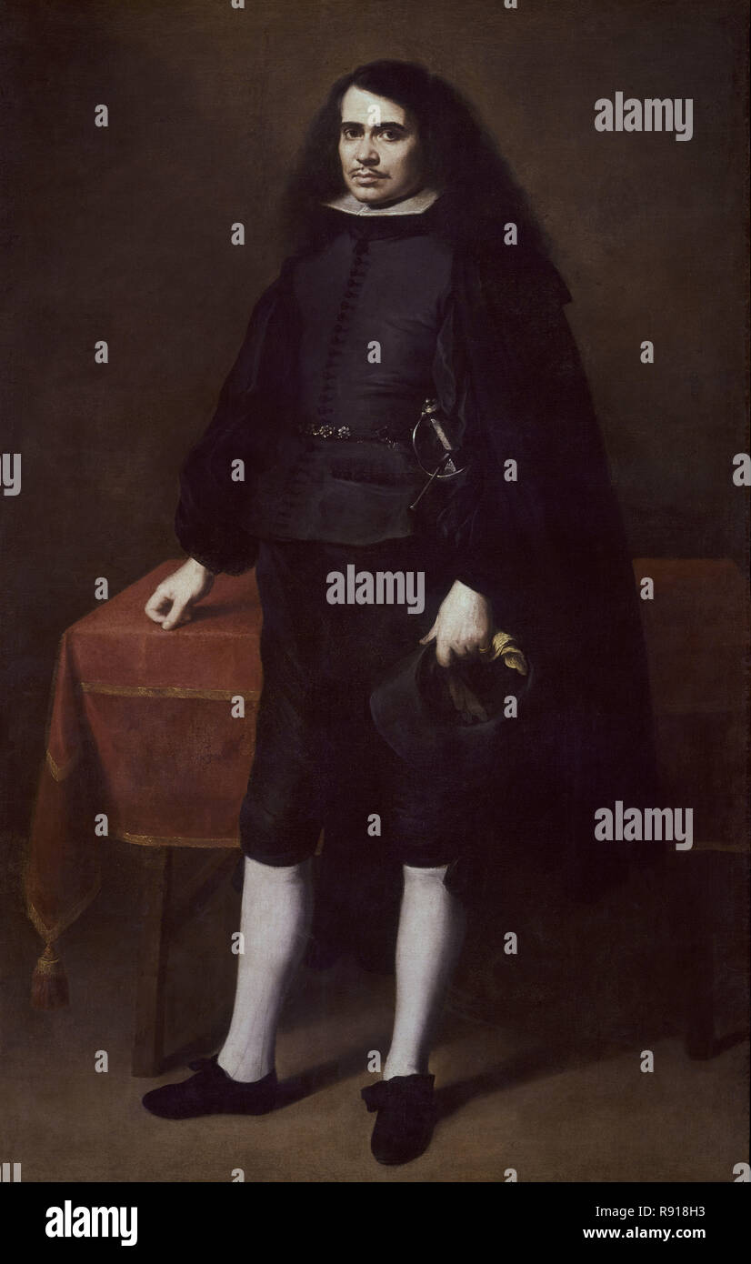 'Portrait of a Gentleman', ca. 1660, Spanish School, Oil on canvas, 199 ...
