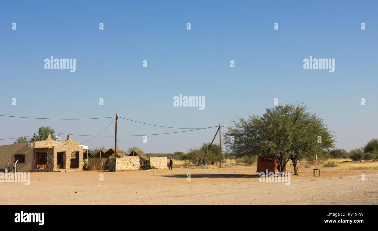 African street scene on side of road in Namibia Africa Stock Photo - Alamy