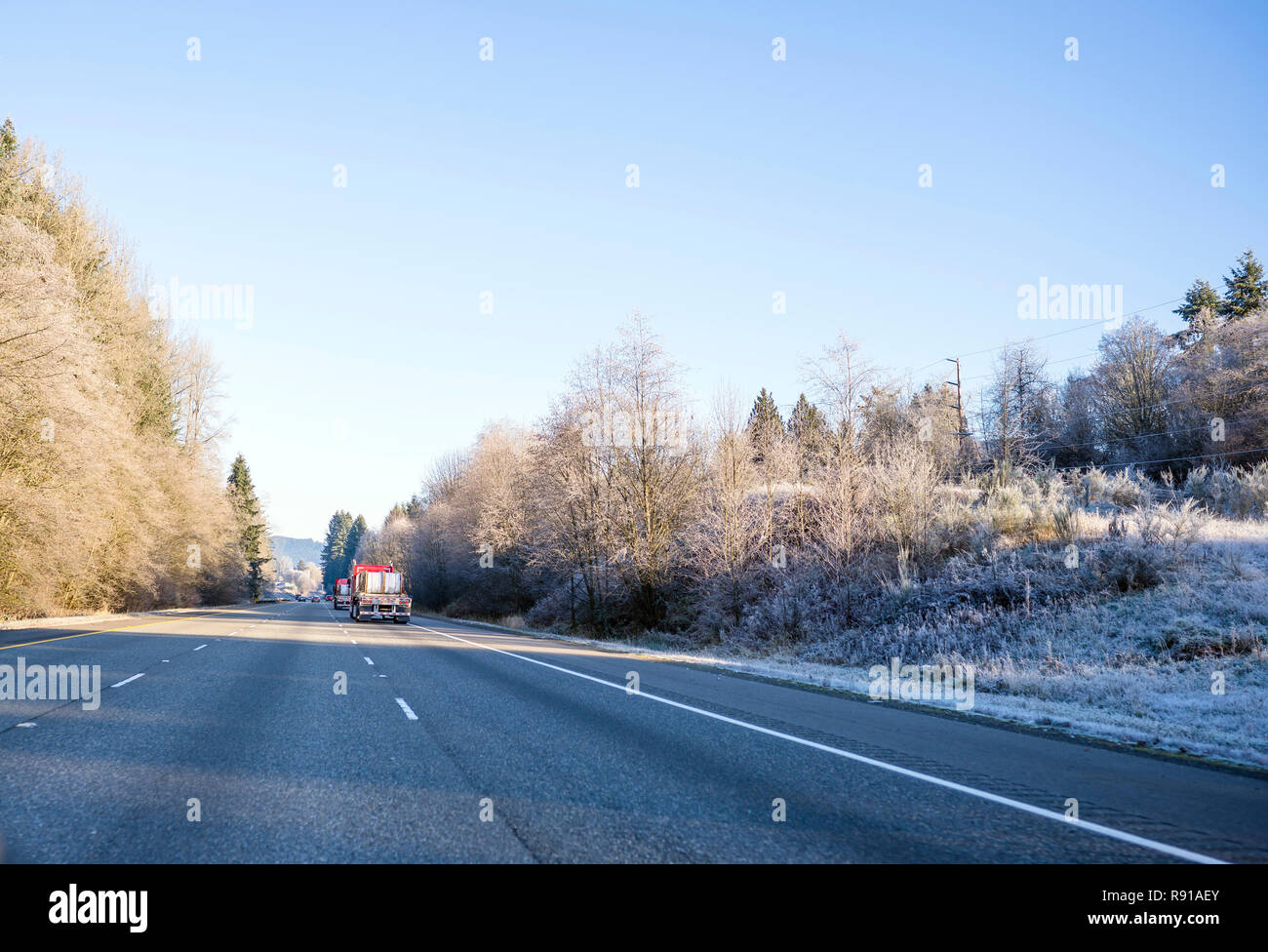 Freight transport by semi trucks in America - the main type of ...