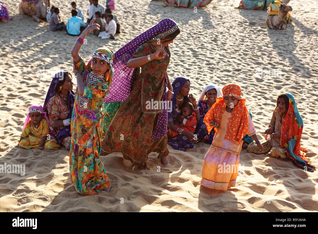 Desert people, Thar Desert, Jaisalmer, India Stock Photo - Alamy