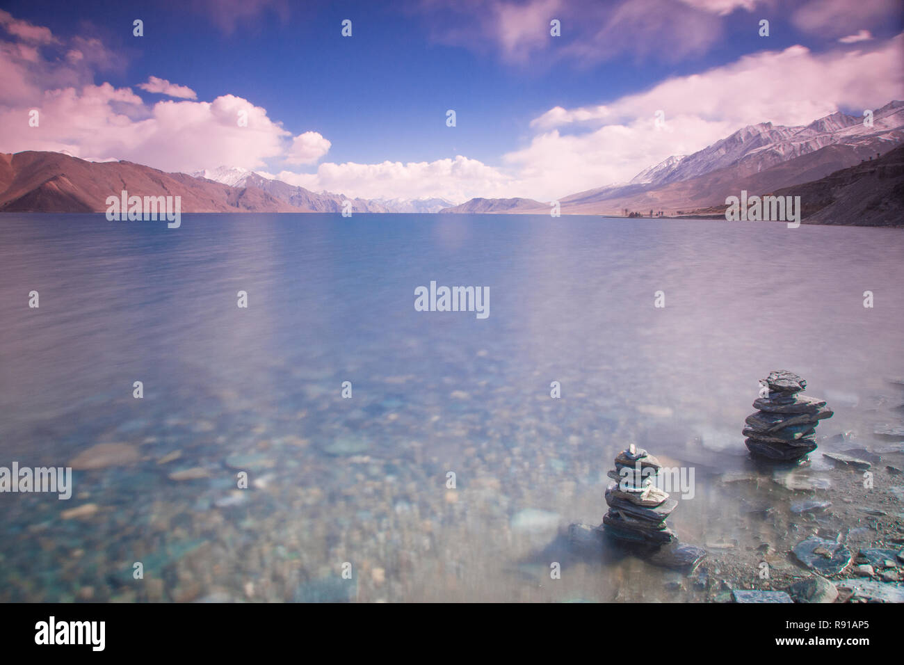 Pangong tso, Pangong lake, ladakh (India Stock Photo - Alamy