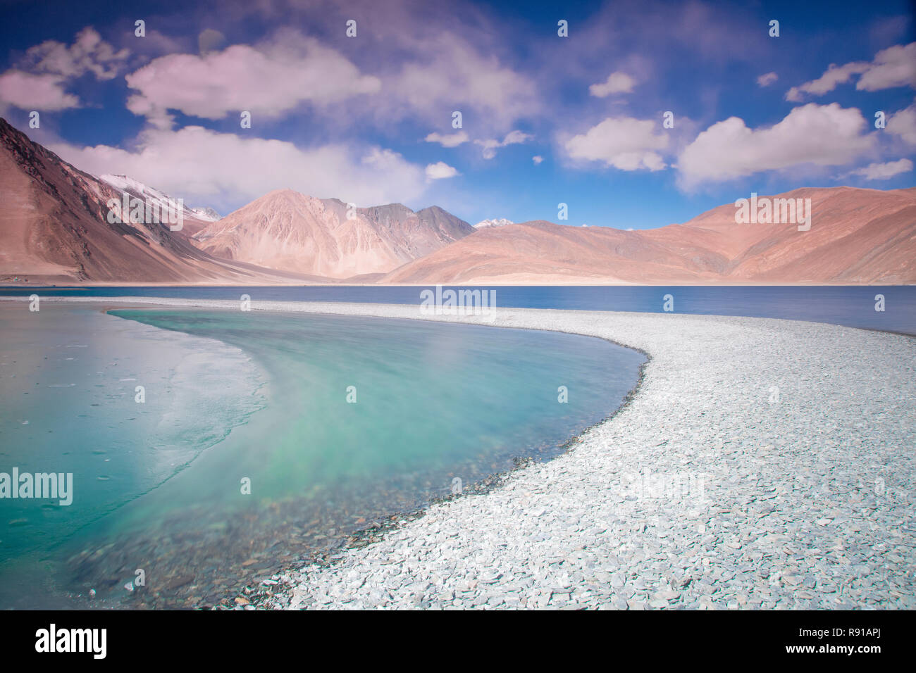 Pangong tso, Pangong lake, ladakh (India Stock Photo - Alamy