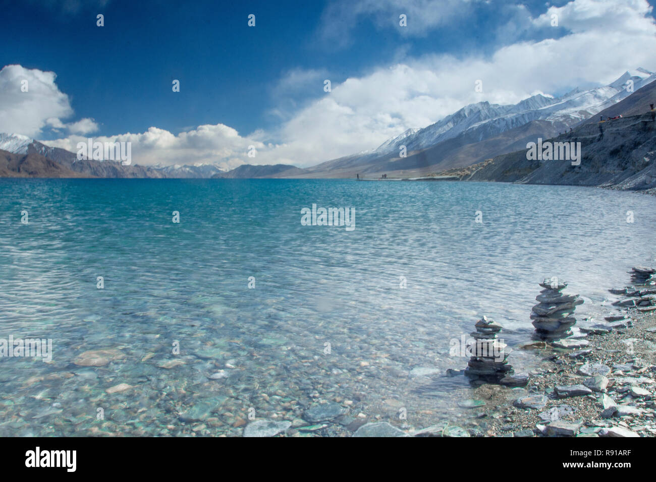 Pangong tso, Pangong lake, ladakh (India Stock Photo - Alamy
