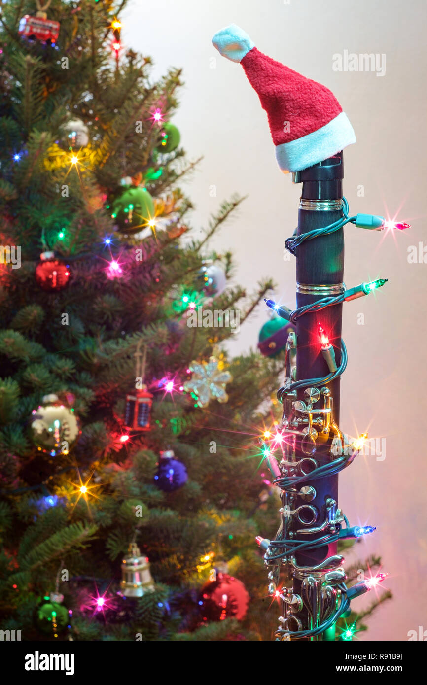 Musical instrument christmas tree ornaments hi-res stock photography ...