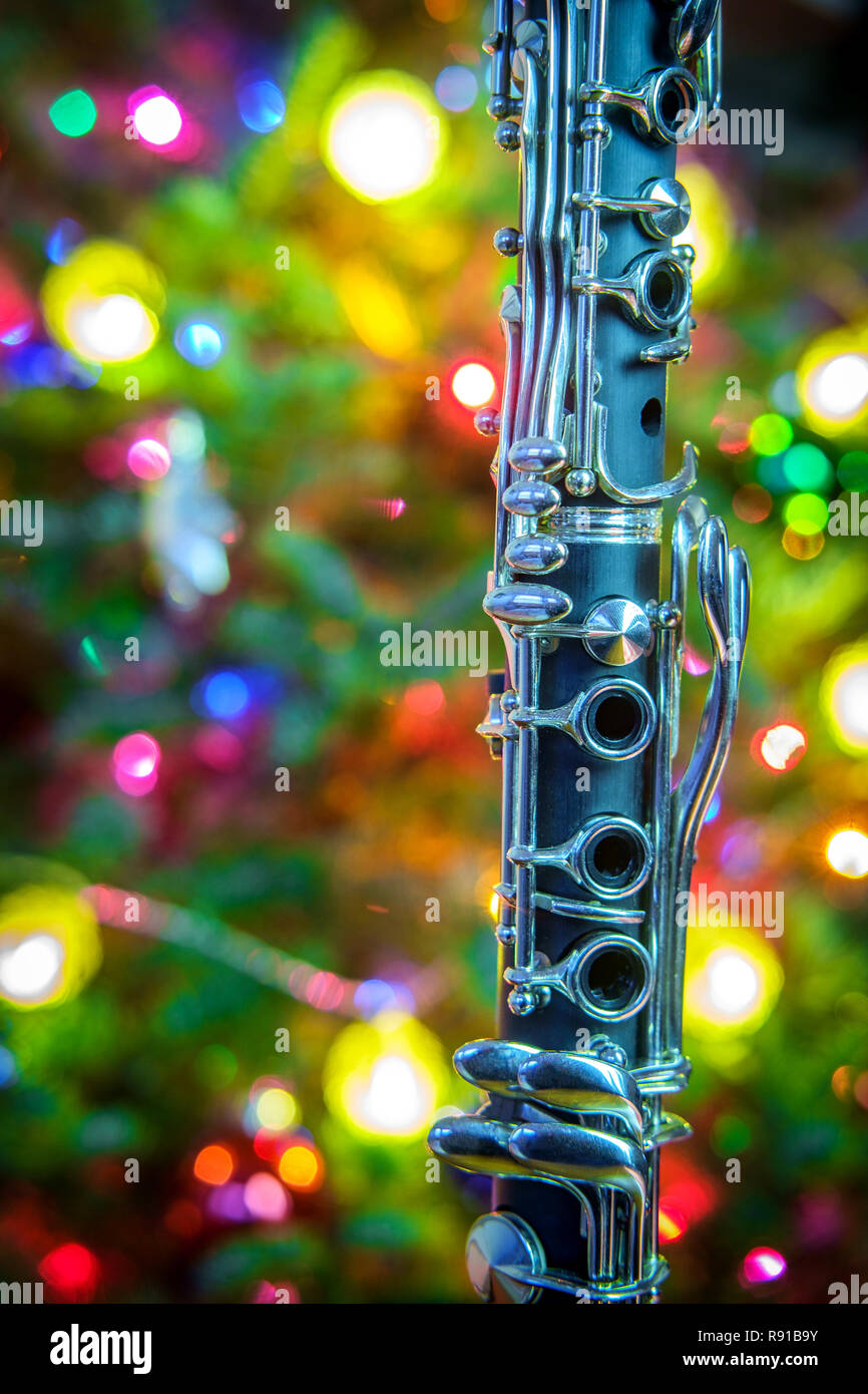 Musical instrument christmas tree ornaments hi-res stock photography ...