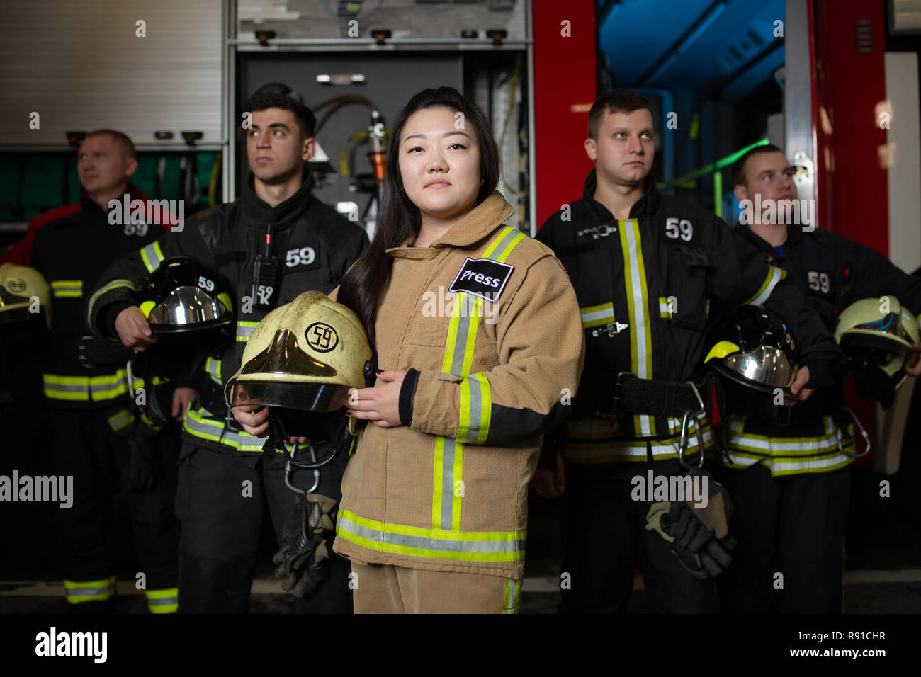 Female firefighters hi-res stock photography and images - Alamy