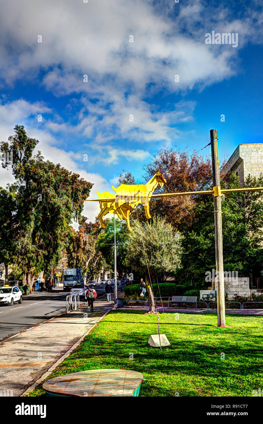 Goat Statue in west Jerusalem Israel Beautiful Art December-18th-2018 ...