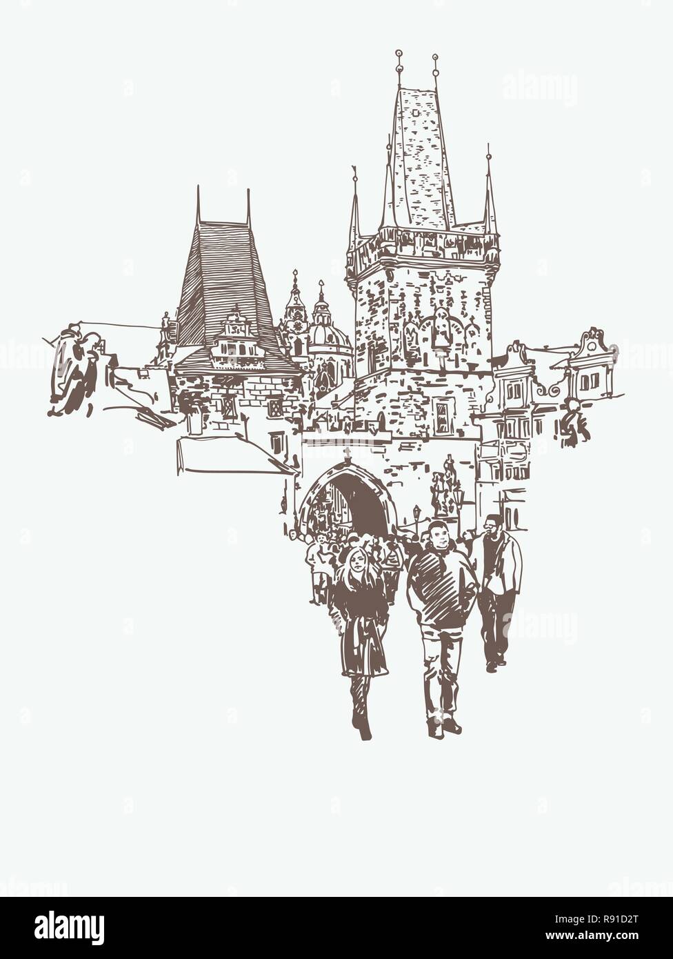 Prague castle is a castle Stock Vector Images - Alamy