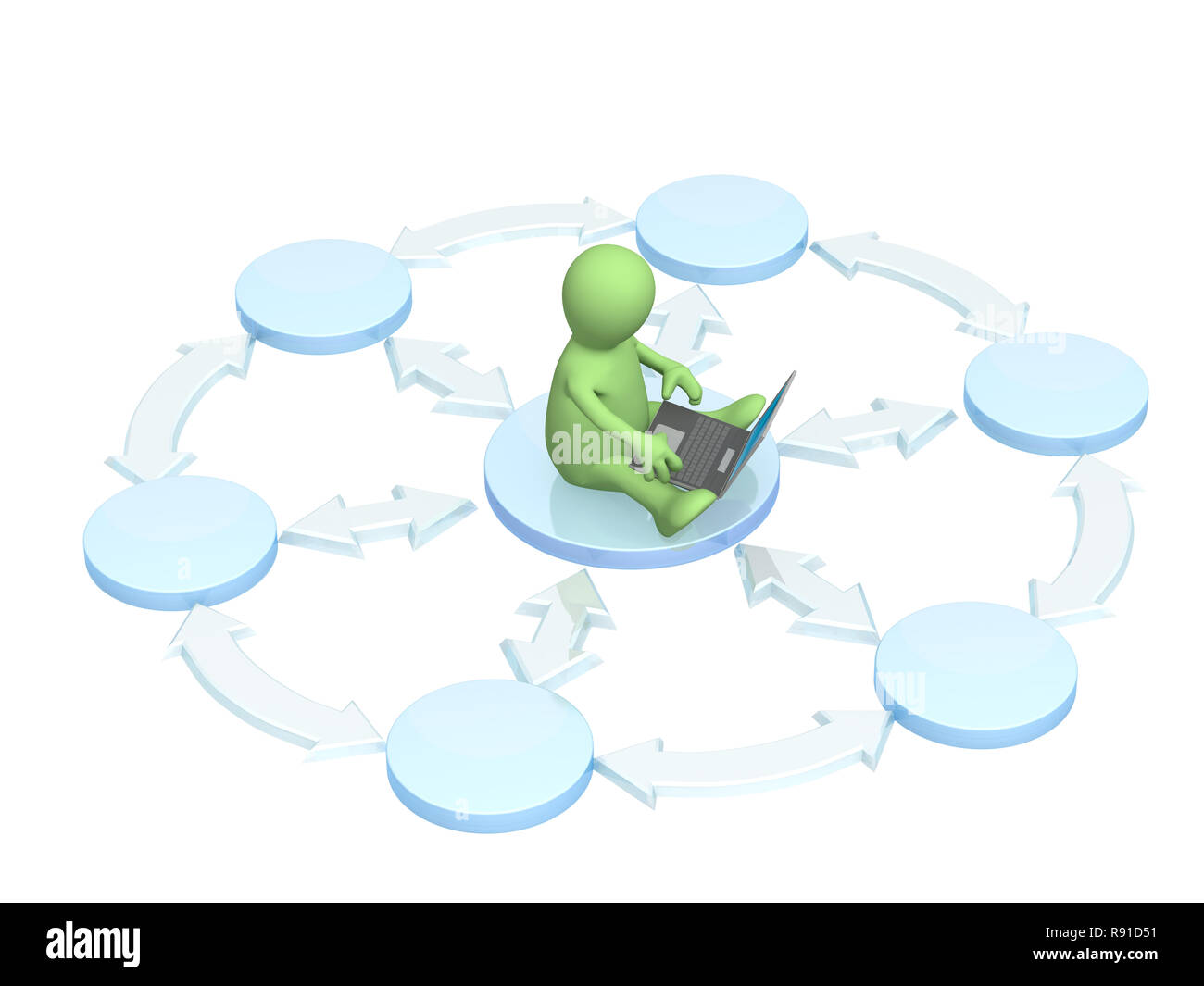 Conceptual 3d image - global communication Stock Photo - Alamy