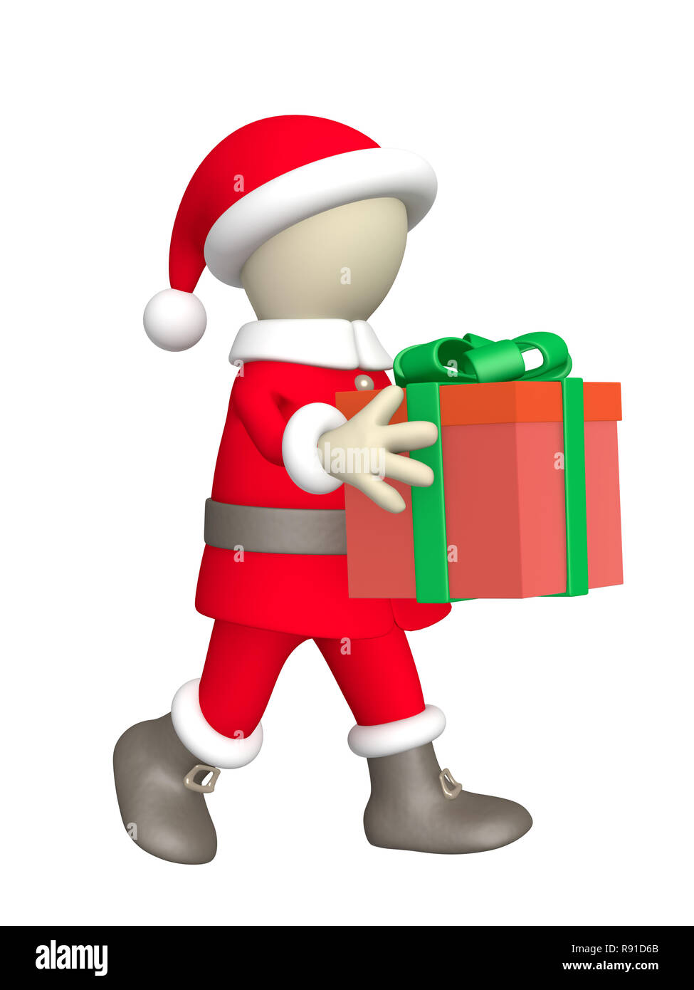 3d puppet, stacking christmas gifts Stock Photo - Alamy