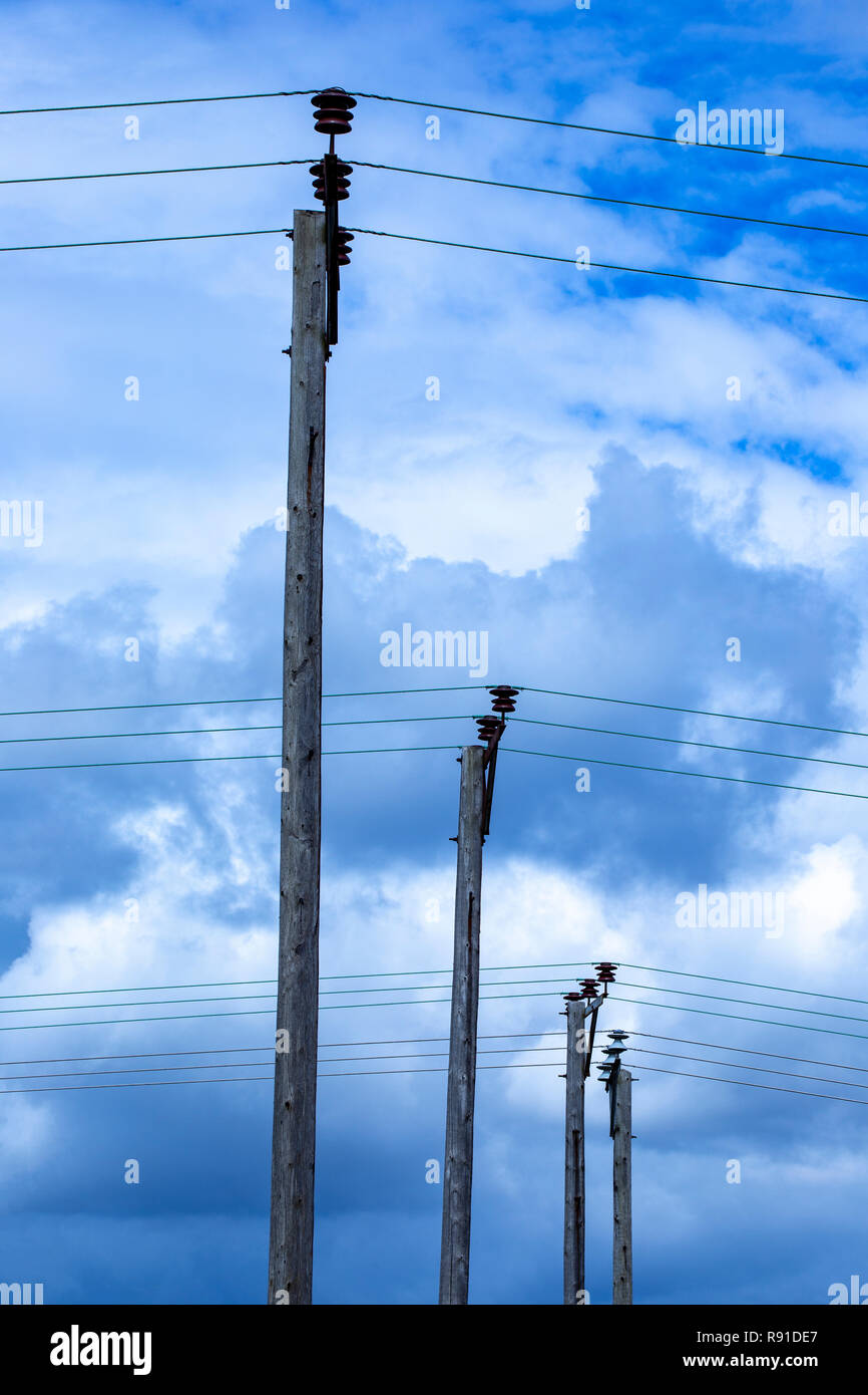 Wires power cables hi-res stock photography and images - Alamy