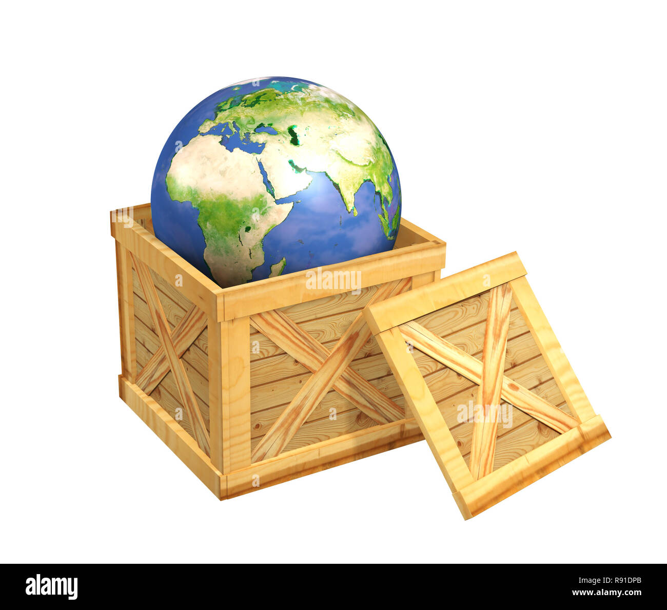 Wooden world map Cut Out Stock Images & Pictures - Alamy
