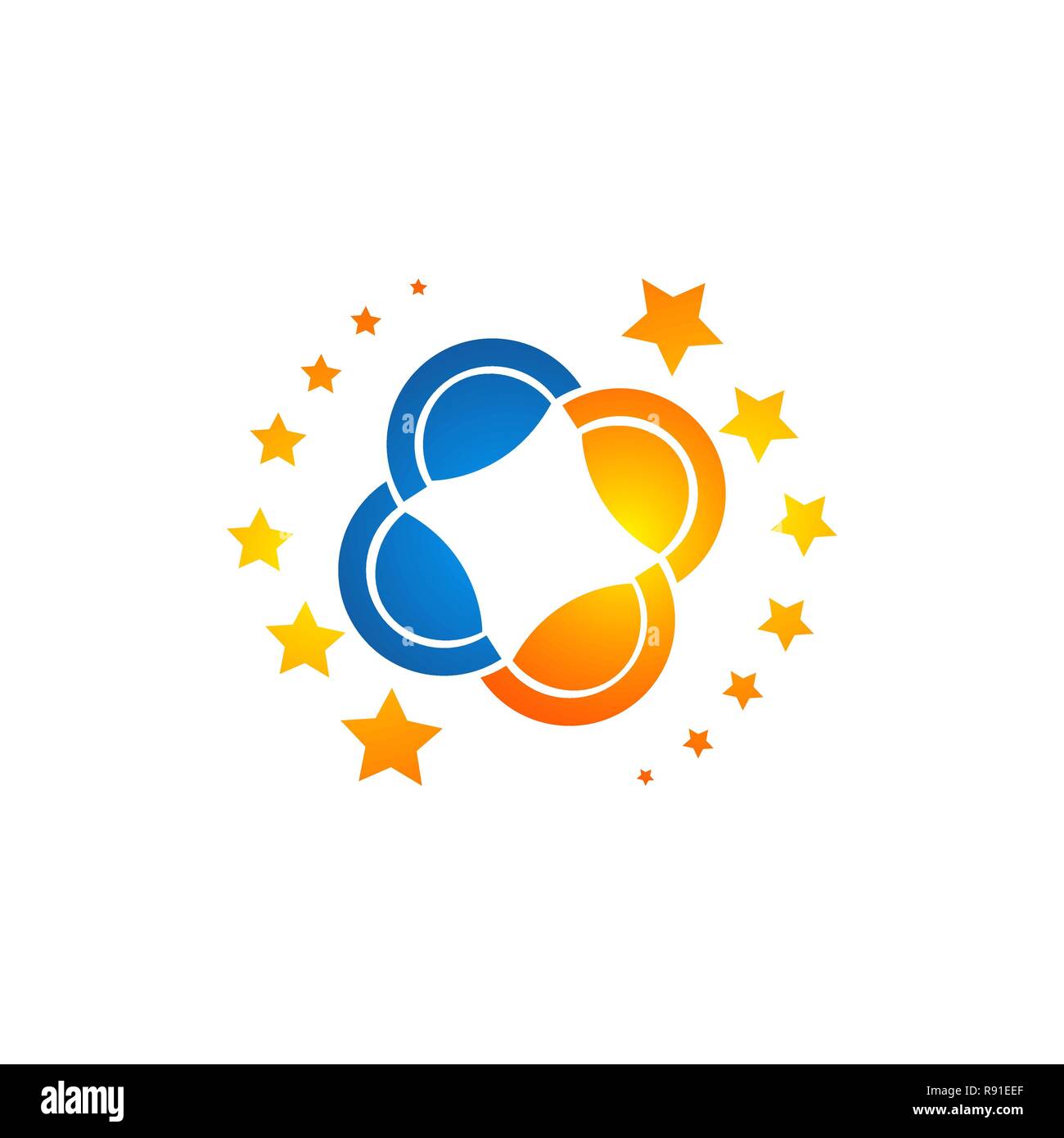 Universe exploration logo Cut Out Stock Images & Pictures - Alamy