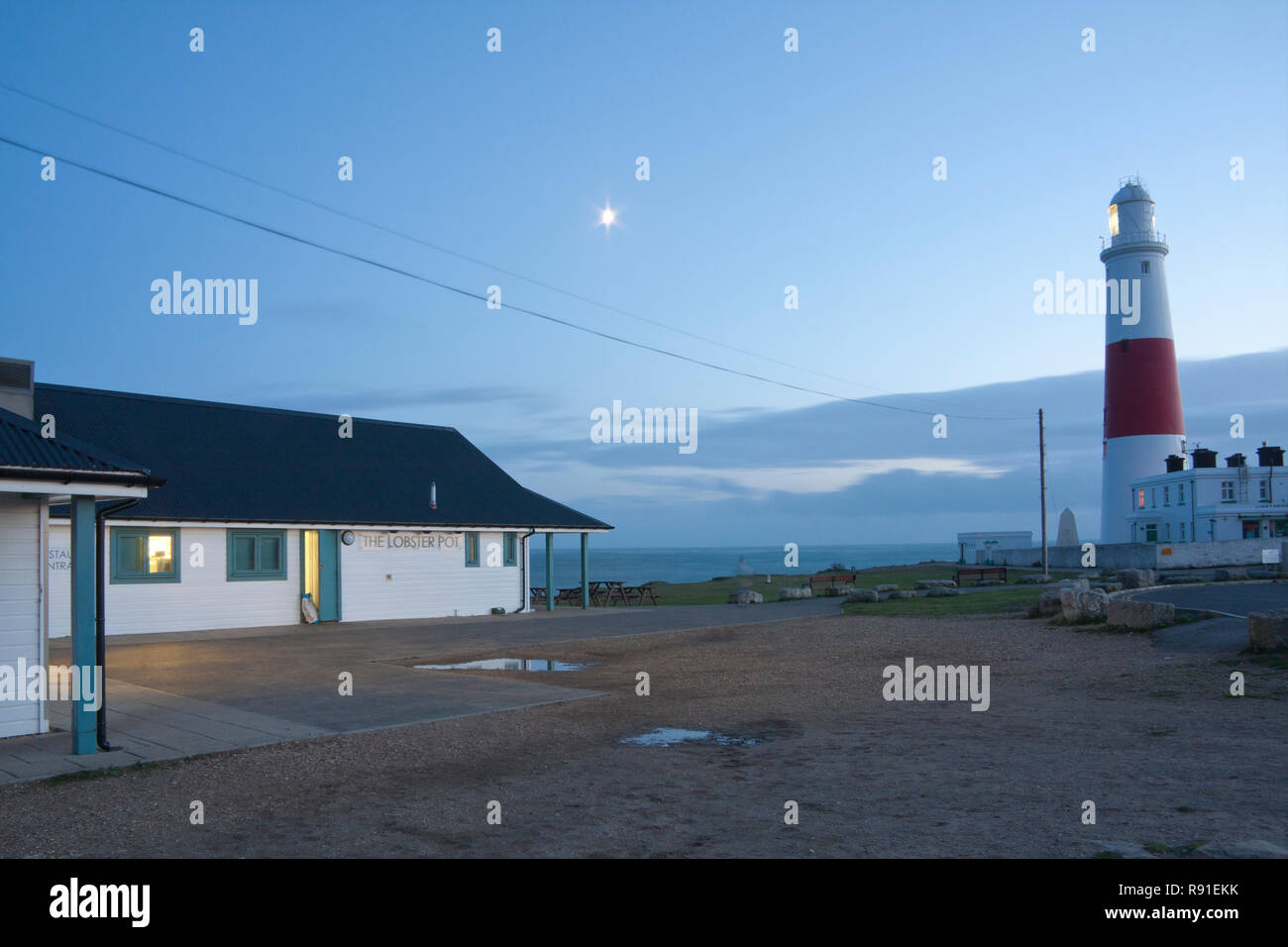 Cafe by the lighthouse hi-res stock photography and images - Alamy