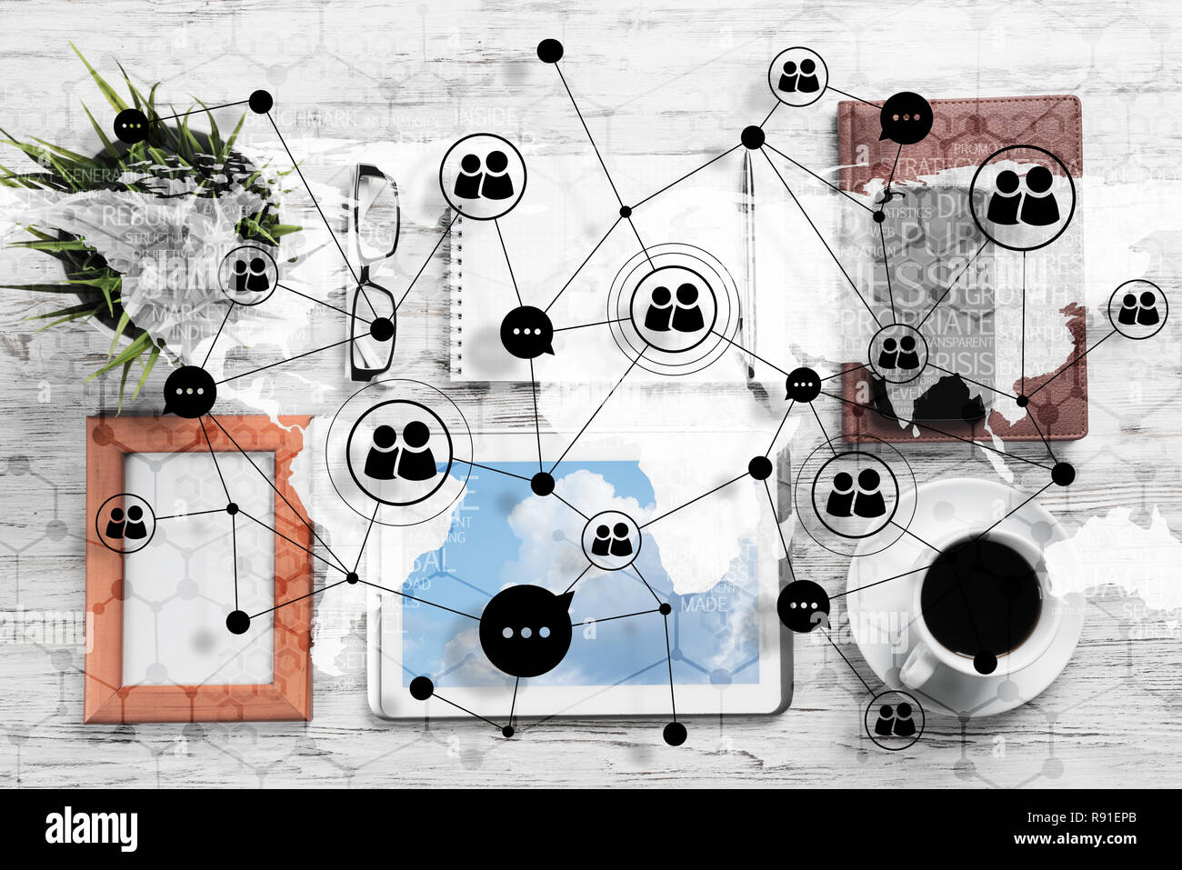 Social connection and networking concepts Stock Photo - Alamy