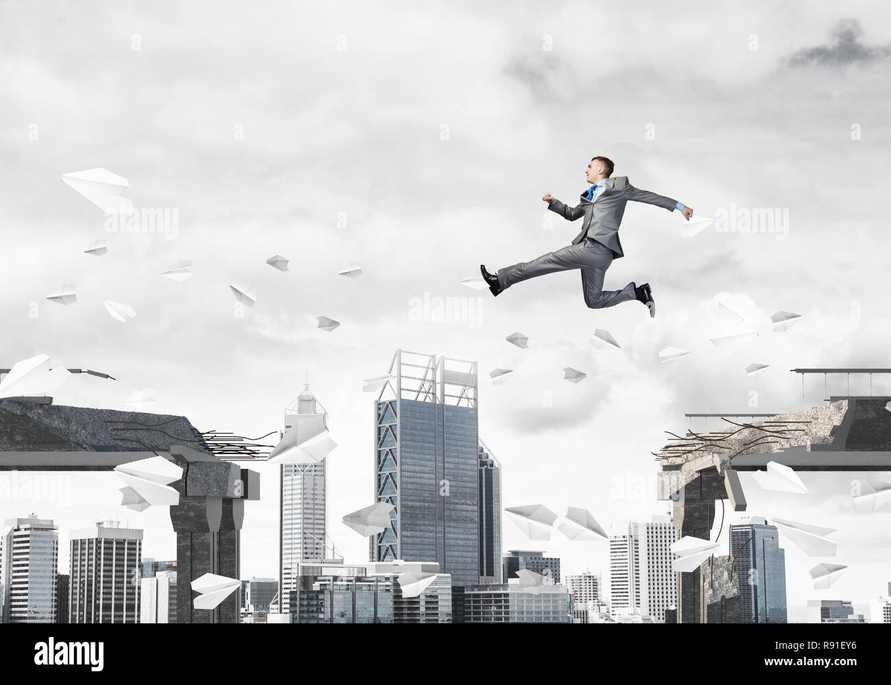 Problem and difficulties overcoming concept Stock Photo - Alamy