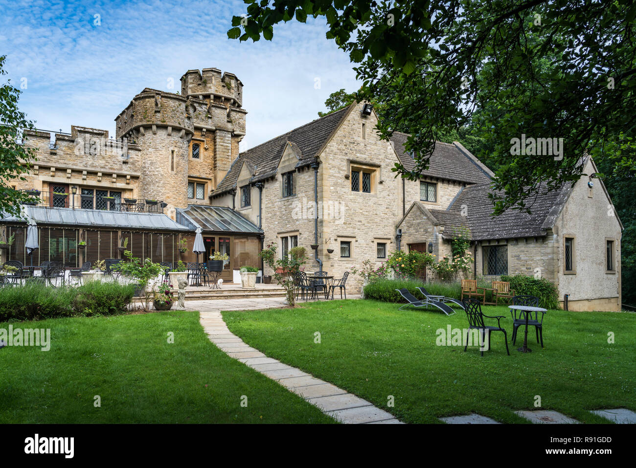 The Bath Lodge Castle near Bath, England, Europe Stock Photo - Alamy