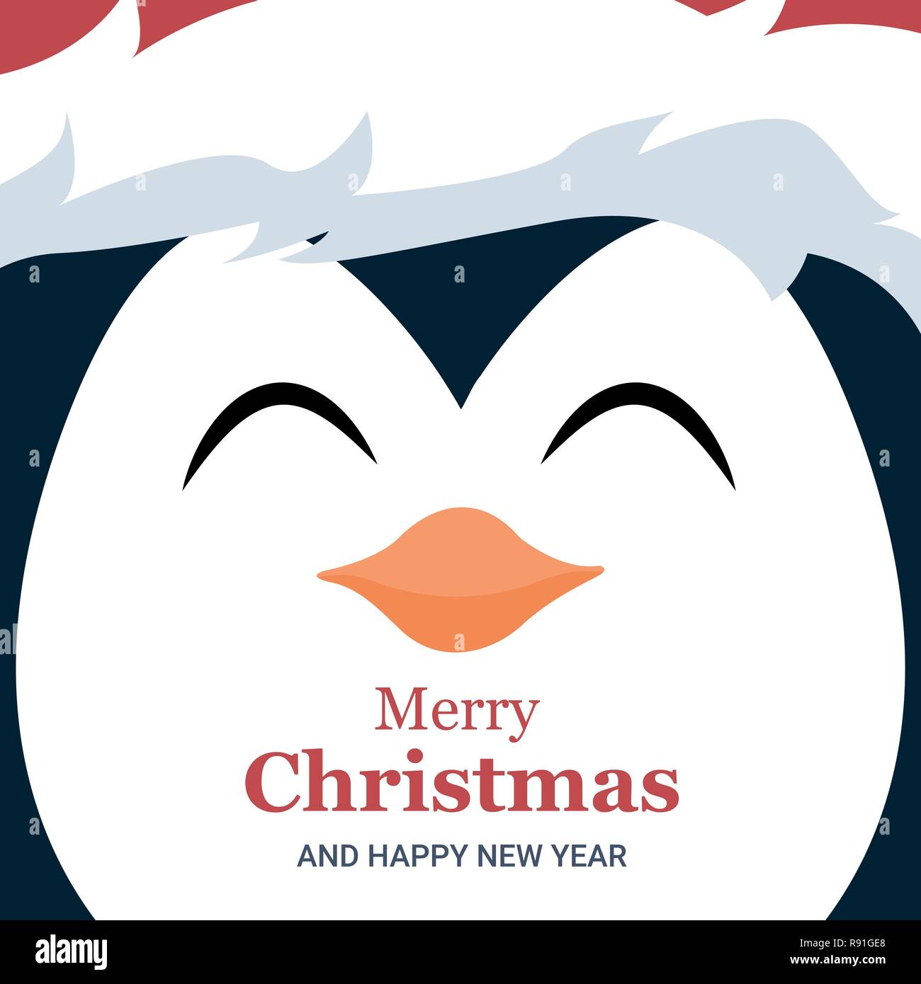 Penguin christmas character Stock Vector Images - Alamy