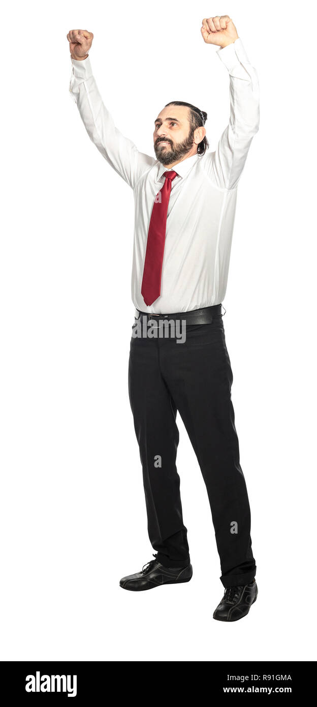 Winner pose hi-res stock photography and images - Alamy