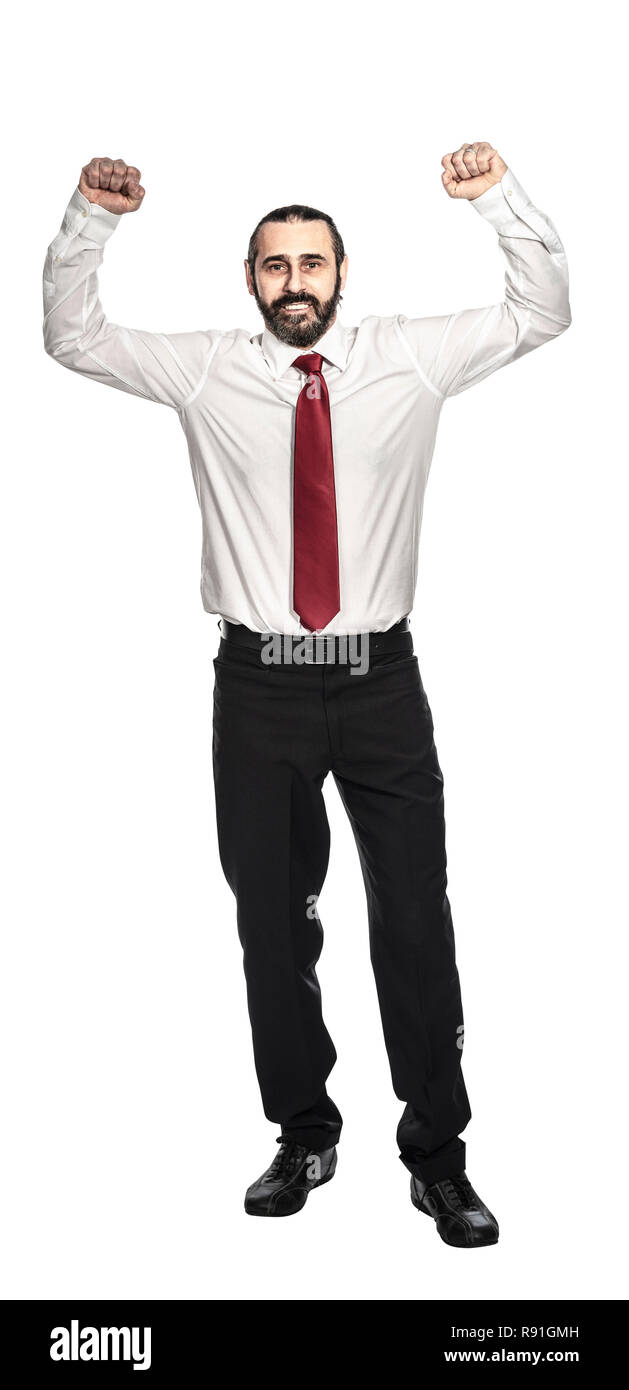 Winner pose hi-res stock photography and images - Alamy