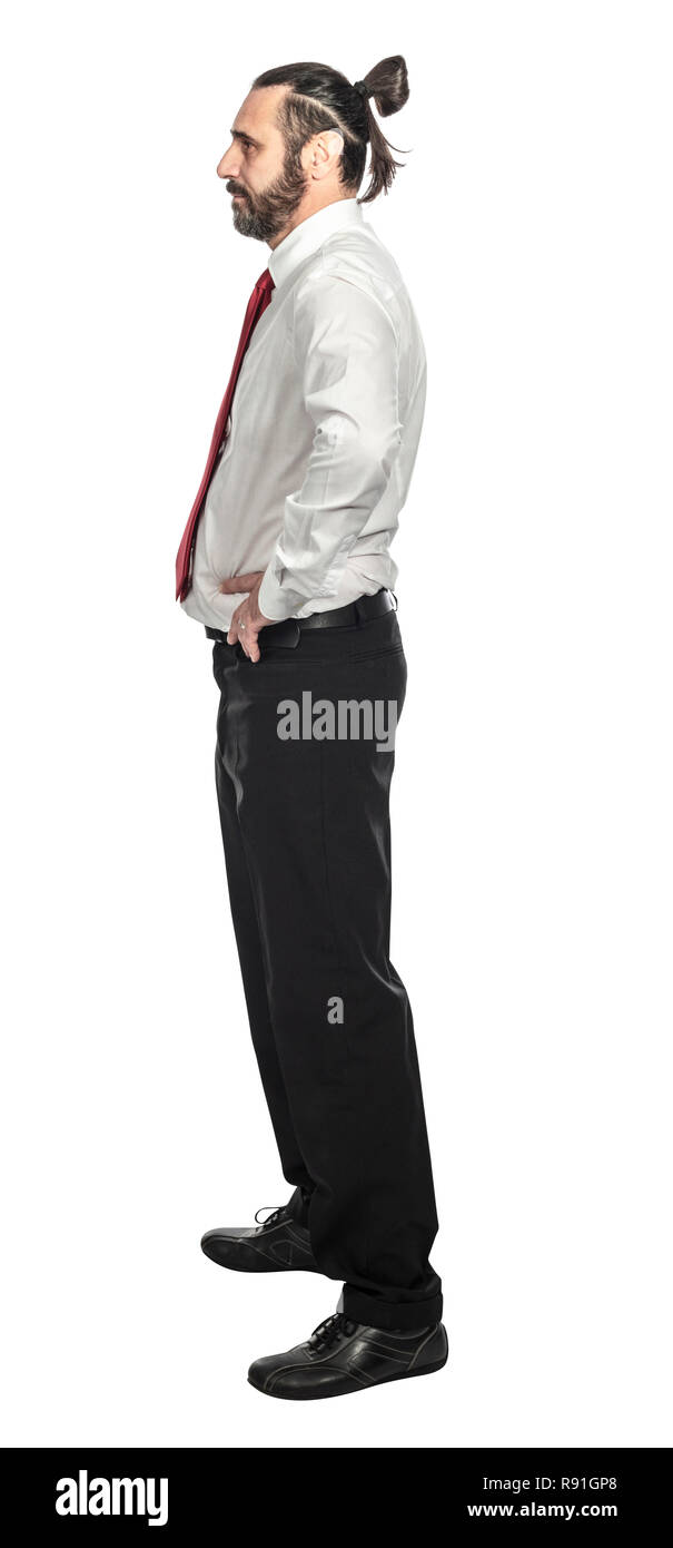 Side view positive handsome Cut Out Stock Images & Pictures - Alamy