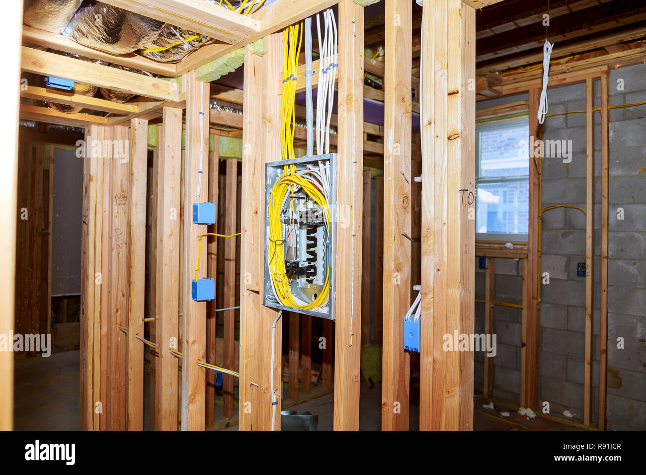 Stick built steel framing hi-res stock photography and images - Alamy