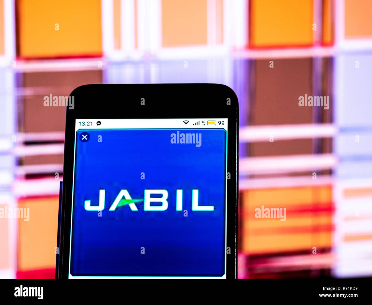 Jabil Company logo seen displayed on smart phone Stock Photo - Alamy